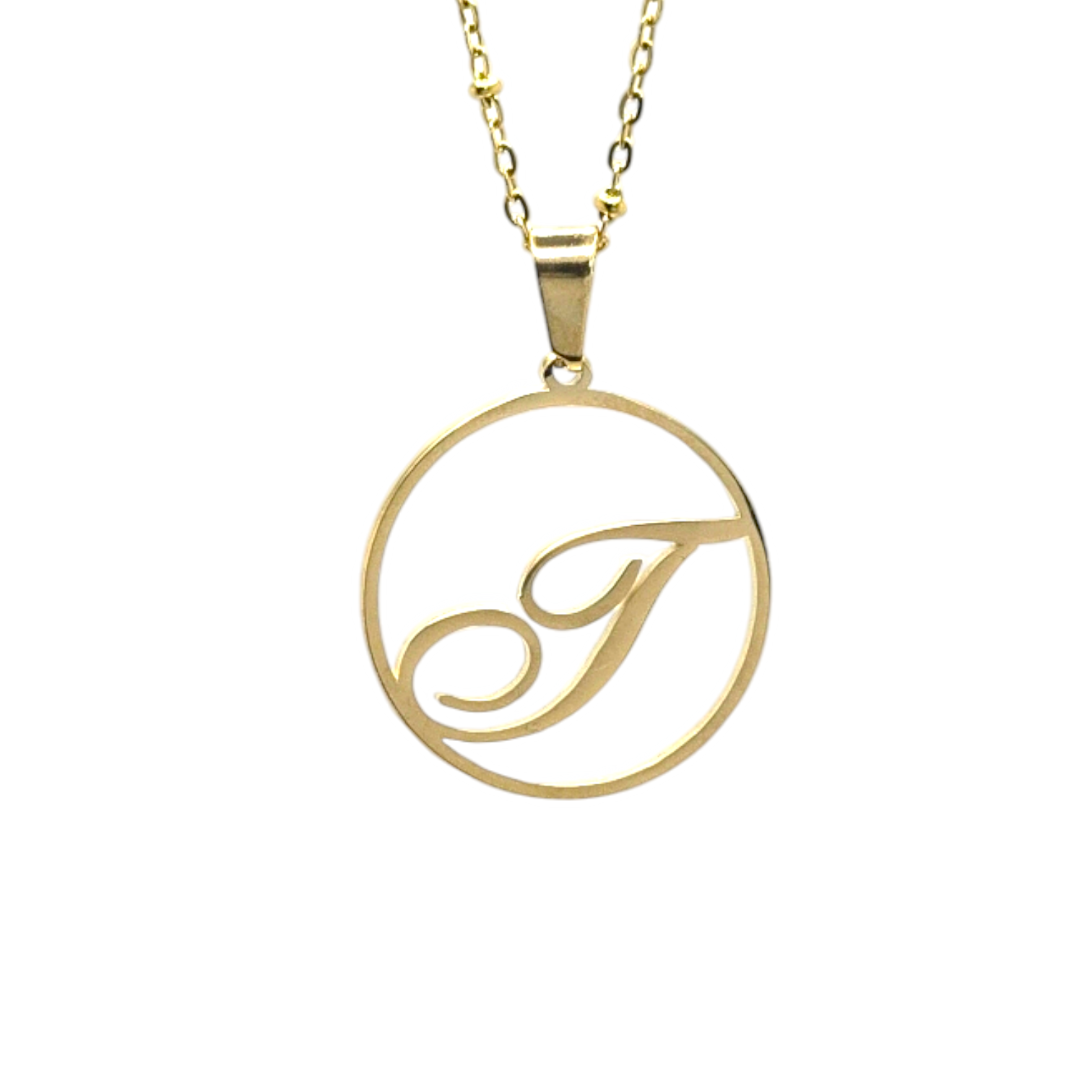 T Initial Necklace – Bourga Collections